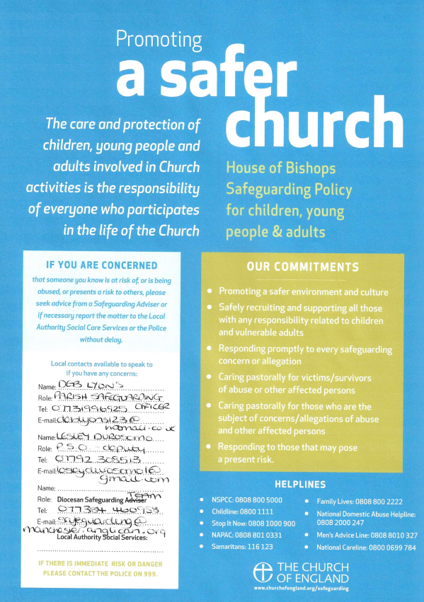 Safeguarding – Seven Saints Team